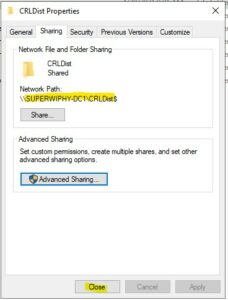 Windows Server CA CRL Setup – Super-WiPHY
