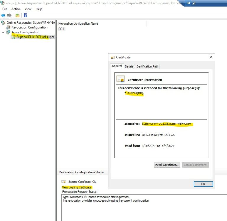 Windows Server Ca Ocsp Setup Super Wiphy 